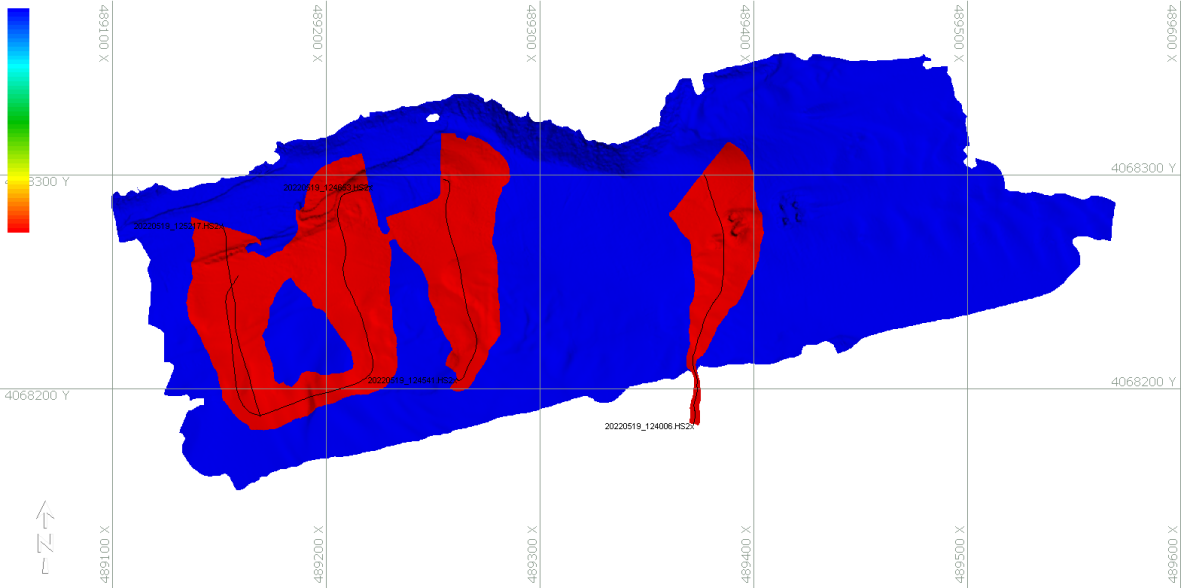 Bathymetric Survey in Base Stone Investigation by Riverside with MS400U ...