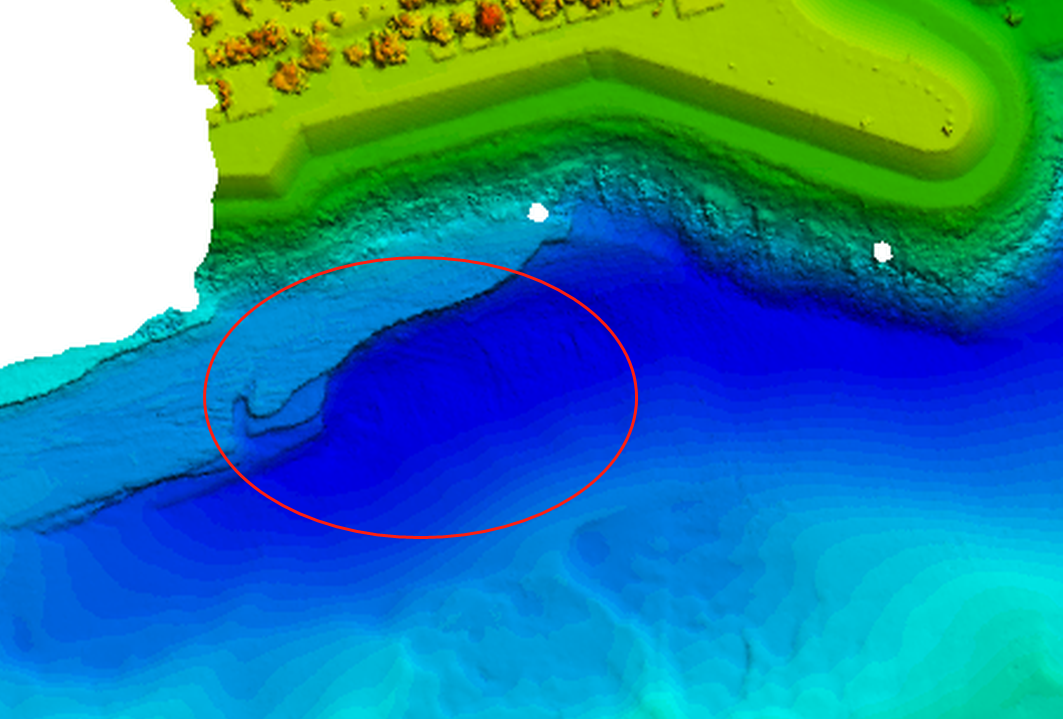 Bathymetric Survey in Base Stone Investigation by Riverside with MS400U ...